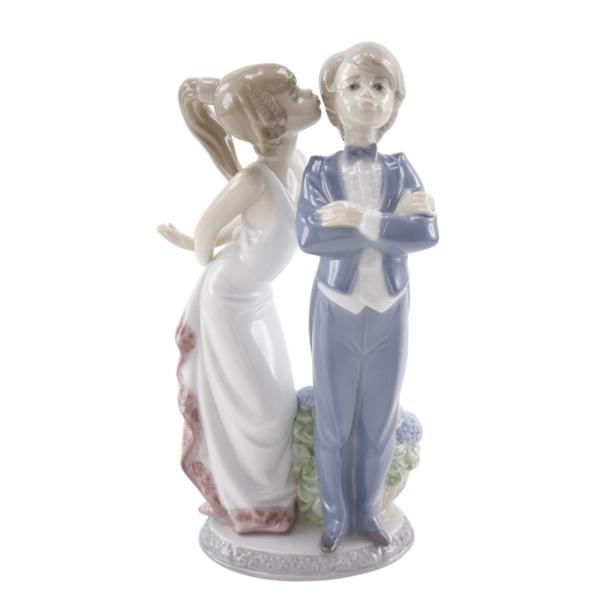 【管理番号】I130926004【アイテム】置物 オブジェ【ブランド】リヤドロ（Lladro）【モデル名】ステキよ！【ライン】5555【対象】_【素材】ポーセリン【重量】約480g【サイズ】　 H約20.5cm x W約11.5cm x D...