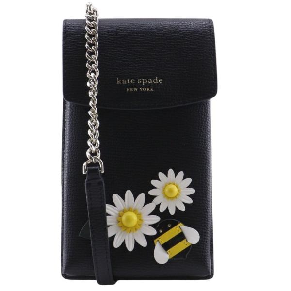 【管理番号】I201525034【アイテム】ショルダーバッグ【ブランド】ケイトスペード（Kate Spade）【モデル名】スマホショルダー【型番】8AR00298【ライン】花＆ミツバチ【モチーフ】フラワー【対象】レディース【素材】レザー【カ...