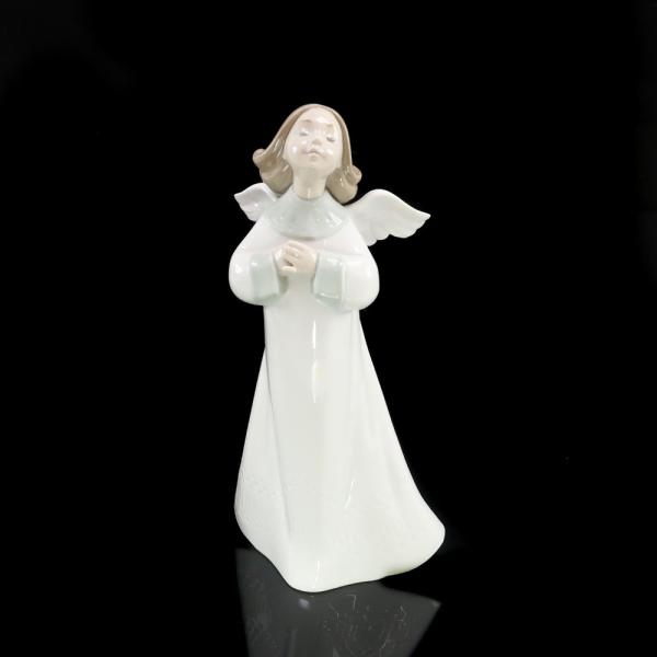 【管理番号】I220926009【アイテム】置物 オブジェ【ブランド】リヤドロ（Lladro）【モデル名】天使の願い【ライン】6788【対象】_【素材】ポーセリン【サイズ】　 H約22.5cm x W約11.5cm x D約8.5cm【付属...