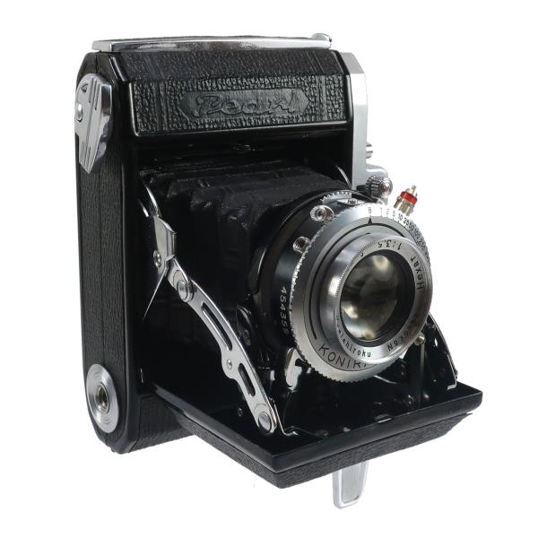 【管理番号】M141126006【アイテム】フィルムカメラ【ブランド】コニカ（Konika）【モデル名】Pearl II【シリーズ】Komoshiroku Hexar 75mm F3.5【対象】_【重量】約584g【付属品】なし【その他】　...