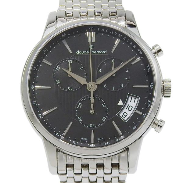 【管理番号】Y200925189【アイテム】腕時計【ブランド】クロードベルナール（claude bernard）【型番】010023M【対象】メンズ【素材】ステンレススチール【カラー】シルバー【重量】約119g【サイズ】　ベゼル幅：約41m...
