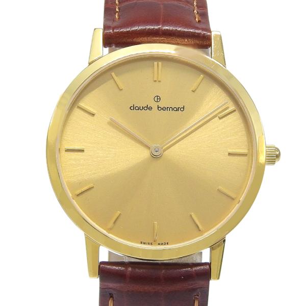【管理番号】Y200925191【アイテム】腕時計【ブランド】クロードベルナール（claude bernard）【型番】2006137JDI【対象】メンズ【素材】ステンレススチール × レザー【カラー】ゴールド【重量】約30g【サイズ】　ケ...