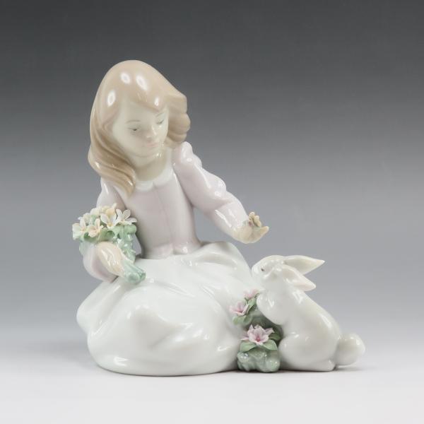 【管理番号】Y211425004【アイテム】置物 オブジェ【ブランド】リヤドロ（Lladro）【モデル名】うさぎと仲良し【型番】6931【対象】_【素材】ポーセリン【重量】約412g【生産国】スペイン【サイズ】　 H約5.5cm x W約5...