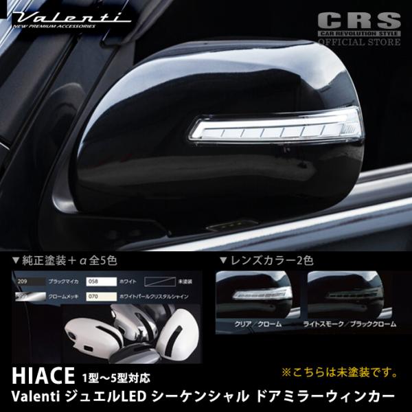 ヴァレンティ Valenti シーケンシャル ドアミラーウインカー ウェルカムランプ 機能付き サイドミラーカバー ボディ色 塗装済み メッキ 未塗装 ジュエルLED 1型 2型 3型 4型 5型 爆買