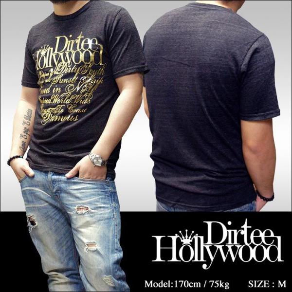 ダーティーハリウッド メンズ Tシャツ Dirtee Hollywood BRANDED ブラック ゴールド ブランド ロゴ ダーティー ハリウッド LA セレブ 多数着用 ベッカム パリスヒルトン リンジーローハン Safari サファリ...