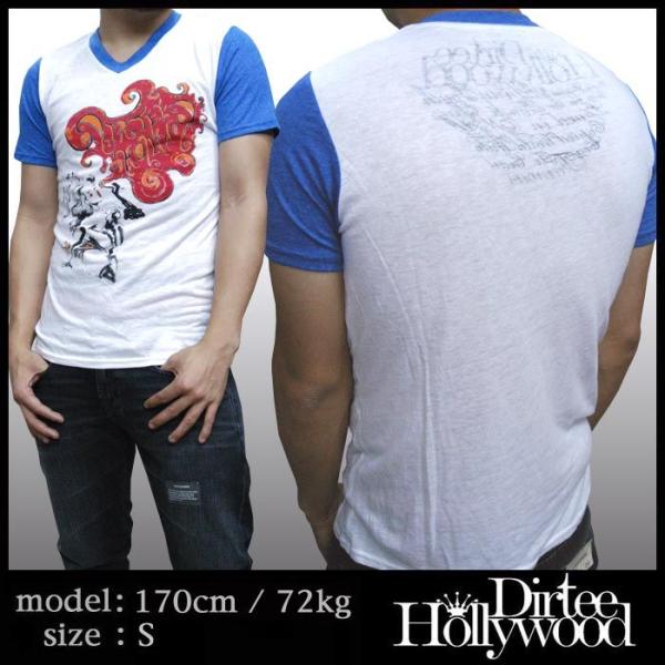ダーティーハリウッド メンズ Tシャツ Dirtee Hollywood FIRE ブルー ダーティー ハリウッド LA セレブ ベッカム パリスヒルトン リンジーローハン 芸能人 女優 俳優 多数着用 Safari サファリ LEON レ...