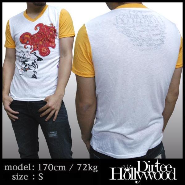 ダーティーハリウッド メンズ Tシャツ Dirtee Hollywood FIRE イエロー ダーティー ハリウッド LA セレブ ベッカム パリスヒルトン リンジーローハン 芸能人 女優 俳優 多数着用 Safari サファリ LEON ...