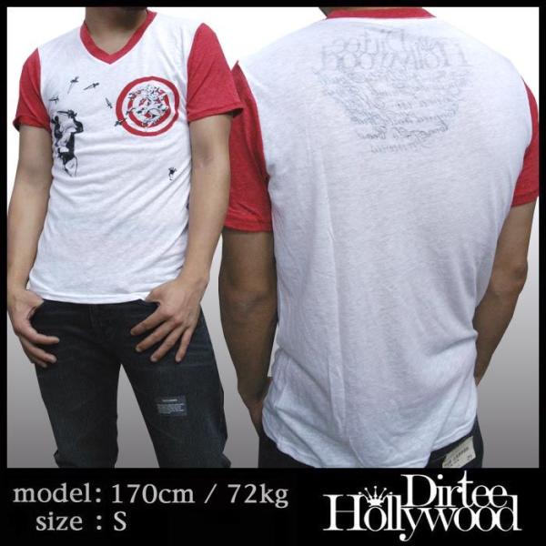 ダーティーハリウッド メンズ Tシャツ Dirtee Hollywood KNIFE GIRL レッド ダーティー ハリウッド LA セレブ ベッカム パリスヒルトン リンジーローハン 芸能人 女優 俳優 多数着用 Safari サファリ ...