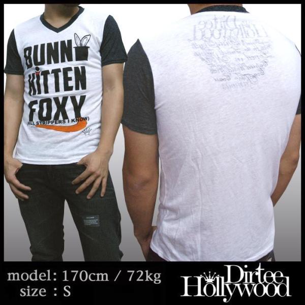 ダーティーハリウッド メンズ Tシャツ Vネック Dirtee Hollywood FOXY ブラック ダーティー ハリウッド LA セレブ ベッカム パリスヒルトン リンジーローハン 芸能人 女優 俳優 多数着用 Safari サファリ ...