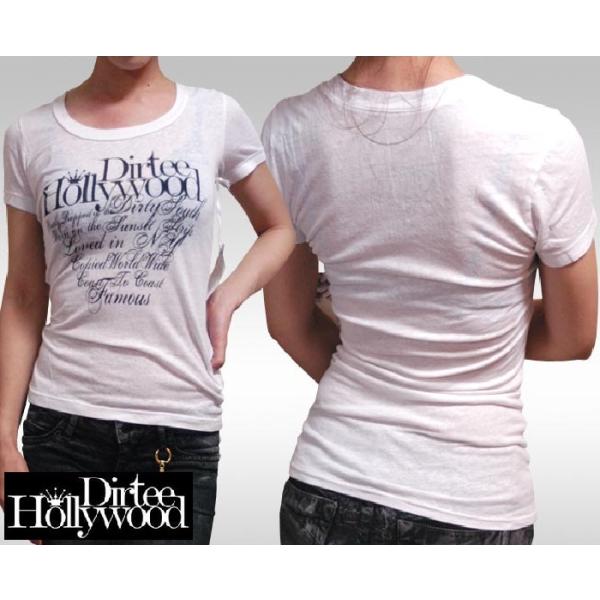 ダーティーハリウッド レディース Tシャツ Dirtee Hollywood BRANDED ホワイト ブラック ダーティー ハリウッド LA セレブ ベッカム パリスヒルトン リンジーローハン 芸能人 女優 俳優 多数着用 Safari ...