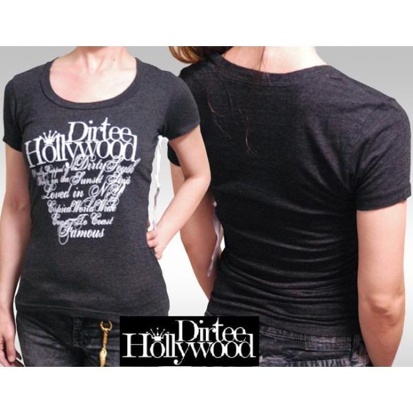ダーティーハリウッド レディース Tシャツ Dirtee Hollywood BRANDED ブラック ホワイト ダーティー ハリウッド LA セレブ ベッカム パリスヒルトン リンジーローハン 芸能人 女優 俳優 多数着用 Safari ...