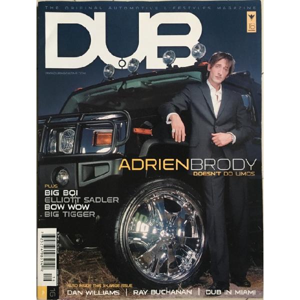 【ダブマガジン US版】 No.16 DUB Magazine USA Adrien Brody 輸入雑誌 自動車雑誌 エイドリアン・ブロディ ライフスタイル ラグジュアリー カーマガジン カスタムカー ハリウッド セレブ スター 雑誌 カ...