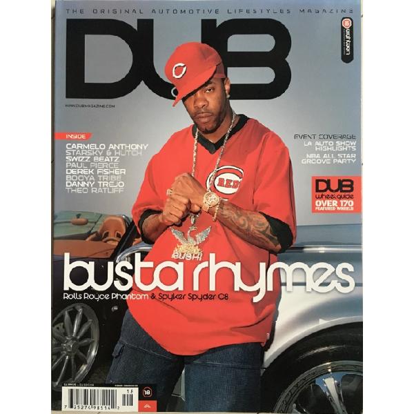 【ダブマガジン US版】 No.18 DUB Magazine USA Busta Rhymes 輸入雑誌 自動車雑誌 バスタ・ライムス ライフスタイル ラグジュアリー カーマガジン カスタムカー ハリウッド セレブ スター 雑誌 カスタム...