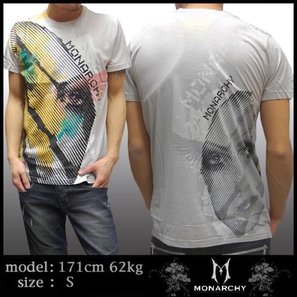 モナーキー メンズ Tシャツ グレー MONARCHY BLIND 半袖 シャツ LA発 海外セレブ 多数着用 プレミアム ブランド LAセレブ ハリウッド セレブ カジュアル セレカジ ファッション ロック スタイル セール■ブランド説明...