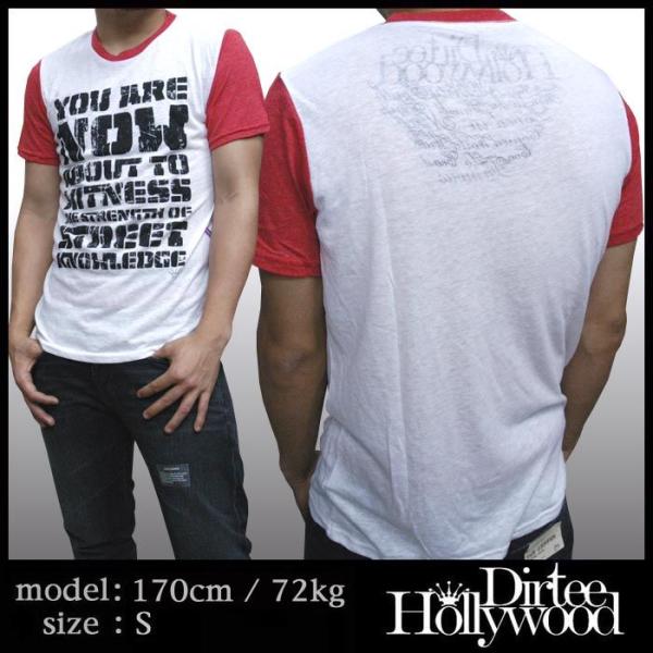 ダーティーハリウッド メンズ Tシャツ Dirtee Hollywood NOW WITTNESS レッド ダーティー ハリウッド LA セレブ ベッカム パリスヒルトン リンジーローハン 芸能人 女優 俳優 多数着用 Safari サファ...