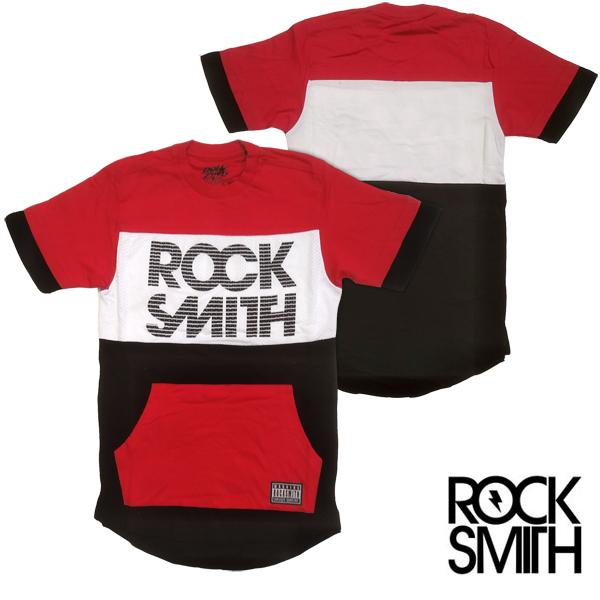 ROCK SMITH ロックスミス メンズ Tシャツ TRIPLE BEAM TEE ホワイト レッド ブラック インポート ストリート ブランド スタイル HIPHOP カジュアル ファッション スケーター ヒップホップ ウェアー B系 ...