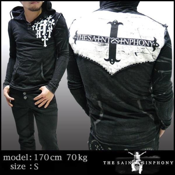 セインツシンフォニー THE SAINTS SINPHONY メンズ パーカー HM048 セイントシンフォニー プルオーバー セインツ シンフォニー LAセレブ セレカジ カジュアル ファッション ロック スタイル Ed Hardy エド...