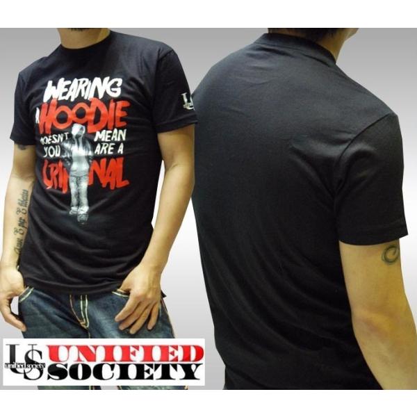 【セール】 ユニファイド ソサエティ メンズ Tシャツ WEARING HOODIE ブラック UNIFIED SOCIETY インポート カジュアル ストリート スタイル ニューヨーク ブルックリン ブランド BRONX HARLEM ハ...