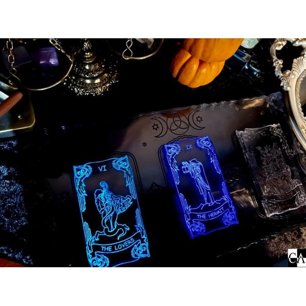 大アルカナ22枚のモールドです。 0〜5（THE FOOL〜THE HIEROPHANT）6〜11（THE LOVERS〜JUSTICE）12〜17（THE HANGED MAN〜THE STAR）18〜21（THE MOON〜 THE W...