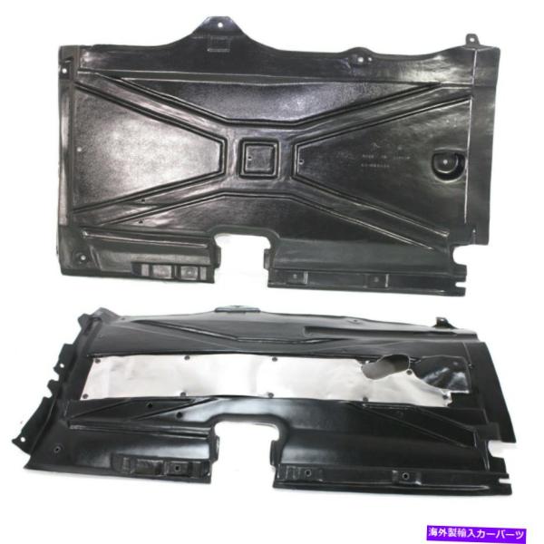 エンジンカバー 97-2000 BMW 528i 2001-2003 530iセット2の左＆右エンジンスプラッシュシールド Left &amp; Right Engine Splash Shield For 97-2000 BMW 528i...