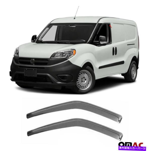 ウィンドウバイザー Window Vidor Vent Sun Shade Rain Guard 2pcs for Ram Promaster City 2015-2022 Window Visor Vent Sun Shade Rain ...