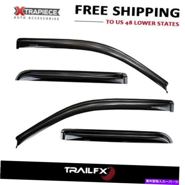 ウィンドウバイザー 09-18 Dodge RAM 1500 CREW CAB RAIN GOARDS TRAILFX VENT VISORS WINDOF DEFLECTORS 09-18 Dodge Ram 1500 Crew Cab ...