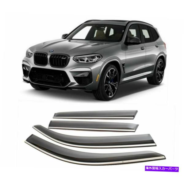 ウィンドウバイザー JSP Vert Vidor Rain Guards 2018-2022 BMW X3 WINDOW WIND DEFLECTOR SMOKE 218204 JSP Vent Visor Rain Guards 2018...