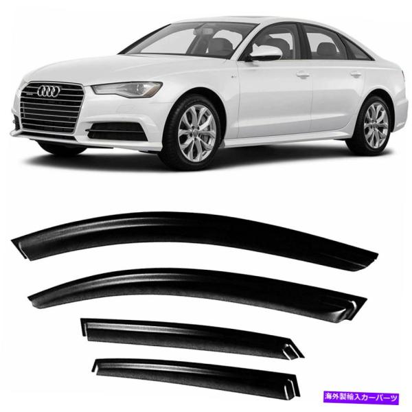 ウィンドウバイザー JSP 2015-18 Audi A6 Rain Guards Windo Wind Deflector Side Vent Vidor Sun Shade JSP 2015-18 Audi A6 Rain Guards...