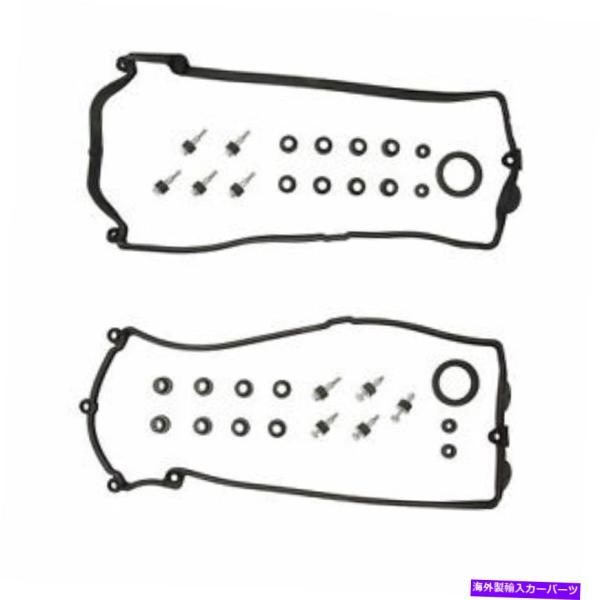 エンジンカバー BMW E53 E60 E63 E64 E65用の左＆右バルブカバーガスケットセットのエリーリングセット Elring Set of Left &amp; Right Valve Cover Gasket Set For B...