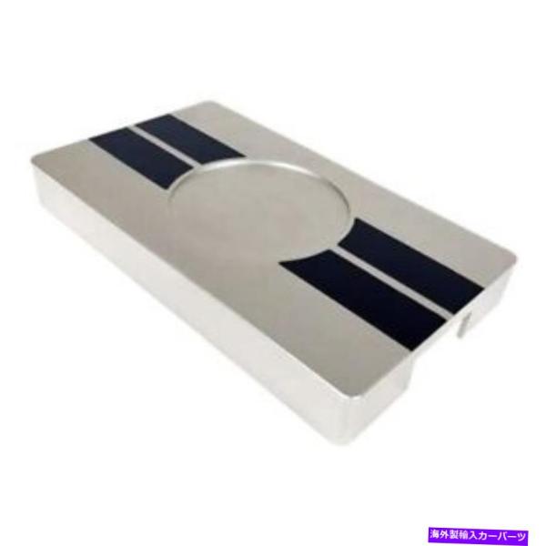 エンジンカバー ドレイクマッスルカーFR3Z-14A068-PヒューズボックスカバーWガードマンブルーストライプ Drake Muscle Cars FR3Z-14A068-P Fuse Box Cover w Guardsman Blue...