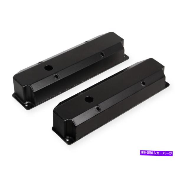 エンジンカバー Holley Performance 890006Bアルミニウムバルブカバーセット Holley Performance 890006B Aluminum Valve Cover Set