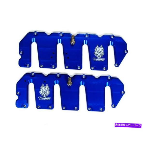 エンジンカバー Sinister Diesel Billet Valveは2004.5-2010 Duramax Lly、LBZ、LMMのカバー Sinister Diesel Billet Valve Covers for 2004.5-...