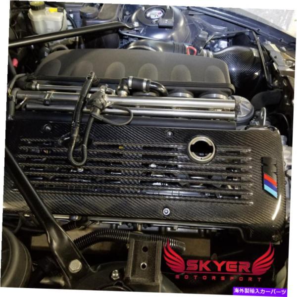 エンジンカバー Skyer Motorsport BMW S54 Mカーボンベントエンジンカバー2003 2006 2007 2008 Skyer Motorsport BMW S54 M Carbon Vented Engine Cove...