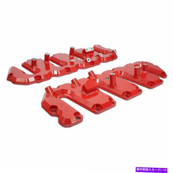 エンジンカバー PPEレッドバルブカバーキット付き柱2004.5-2010 Chevy/GMC Duramax Lly LBZ LMM PPE Red Valve Cover Kit With Pillars 2004.5-2010 Che...