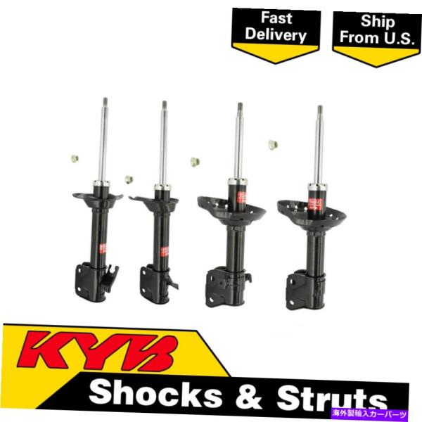 サスペンション セット（4）Kyb Excel-G Strut Assembly Front＆Lear for 2004-2007 Subaru Impreza Set(4) KYB Excel-G Strut Assembly Front...