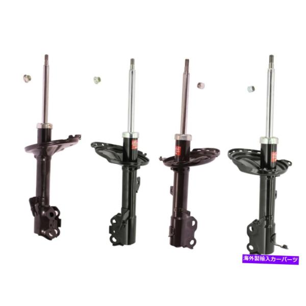 サスペンション KYBフロント＆リアサスペンションストラットレクサスRX400H 2007-08 AWD用Excel-Gキット KYB Front &amp; Rear Suspension Struts Excel-G Kit for L...