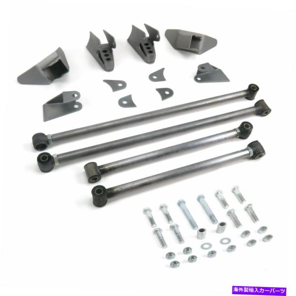 サスペンション Stage2三角測量リアサスペンション4 4リンクキットフィットフォードブロンコ1966-96 Stage2 Triangulated Rear Suspension Four 4 Link Kit Fits Ford Br...