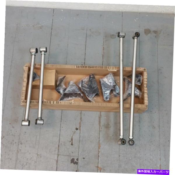 サスペンション 1968年から1974年のロードランナー向けのステンレス鋼の三角形のフルサイズ4リンクキット Stainless Steel Triangulated Full Size 4 Link Kit for 1968-1974 R...