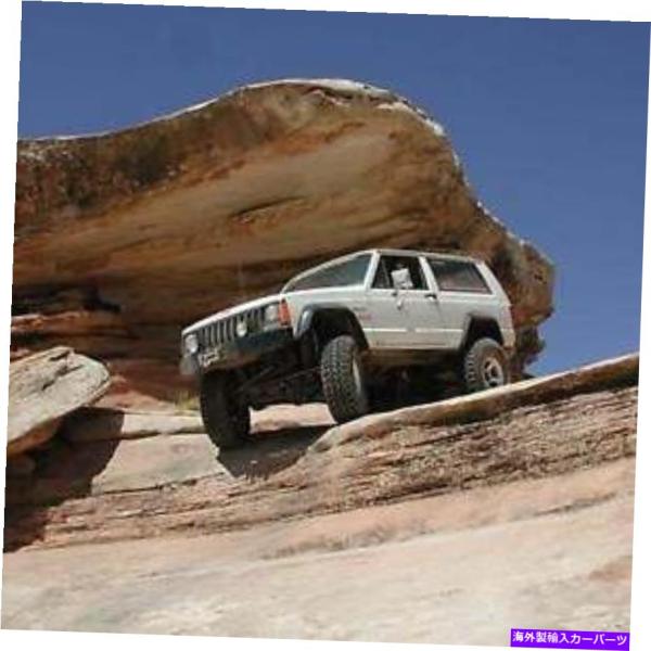 サスペンション ルビコンエクスプレス4.5リアアドアリーフ付きスーパーフレックスショートアームリフトキット - いいえ Rubicon Express 4.5 Super-Flex Short Arm Lift Kit with Rear ...