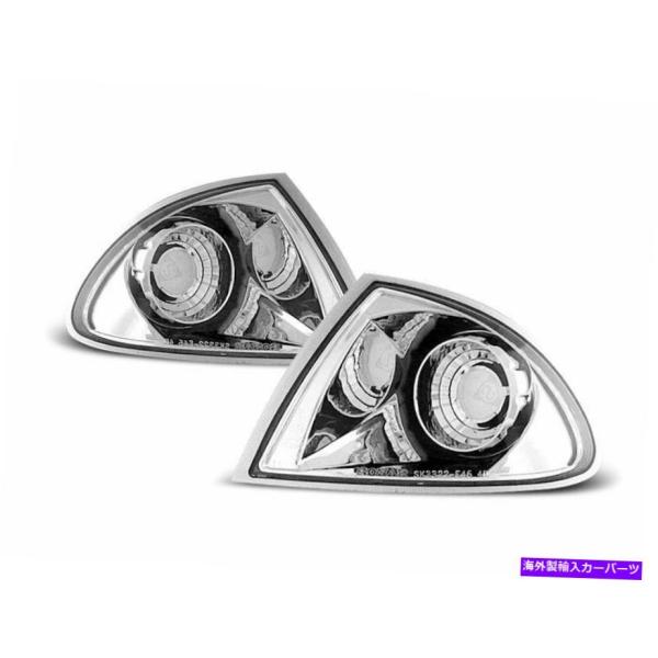USテールライト FrontIndikatorer Til BMW 3-Serien E46 98> 01 Chrome Gratis ForsEndelse KPBM11WM x Frontindikatorer til BMW 3...