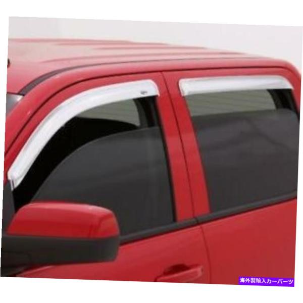 USヘッドライト AVS 07-16 GMCアカディアVentvisor inclove inclice＆Rake winder偏向器4PC AVS 07-16 GMC Acadia Ventvisor Outside Mount Fron...