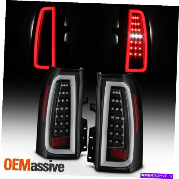USテールライト フィット2015-2020 Chervy Tahoe /郊外SUVブラックフルLED DRLチューブテールライト Fits 2015-2020 Chervy Tahoe/Suburban SUV Black Full LE...