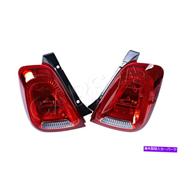 USテールライト Fiat Abarth 500 595 2007年のリアライト右+左セット Rear Light Right + Left Set For FIAT ABARTH 500 595 2007- MAGNETI MARELLI...