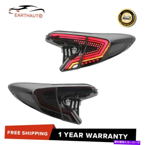 USテールライト スモークリアランプLEDテールライトアセンブリは2018-2020トヨタChr左右 Smoked Rear Lamps LED Tail Lights Assembly For 2018-2020 Toyota CHR L...