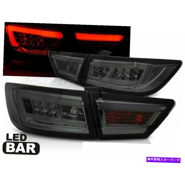 USテールライト Renault Clio IVのテールライトIV 13-LEDバースモークLTIライトチューブCA LDRE04 Tail Lights for Renault Clio IV 13-LED BAR Smoke LTI L...