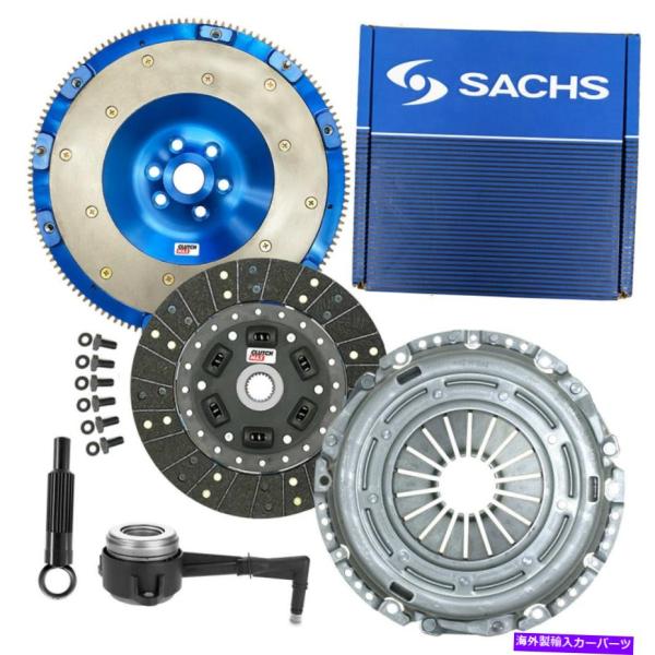 clutch kit 2000-06 Audi TT Quattro 1.8TのためのSACHS-MAX STAGE 2クラッチキット+アルミニウムフライホイール SACHS-MAX STAGE 2 CLUTCH KIT+ALUMINUM ...