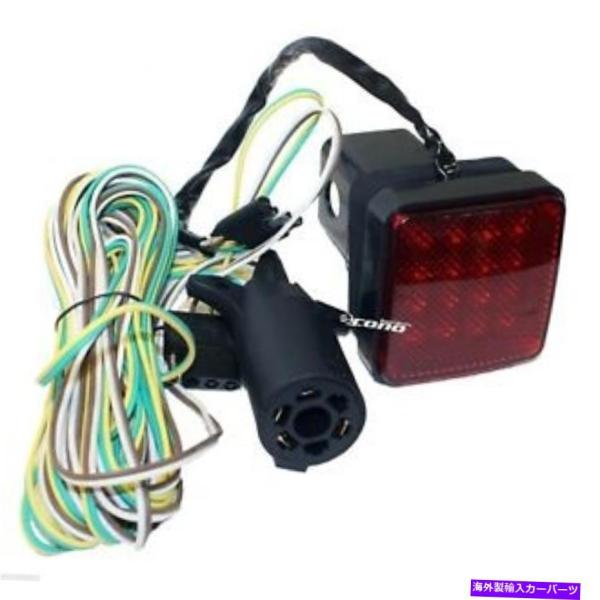adapter 16 LED牽引ヒッチカバーブレーキライトW / 20フィートワイヤー＆アダプターキット4 2 "リリーバー 16 LED TOWING HITCH COVER BRAKE LIGHT W/20FT WIRE &amp; A...