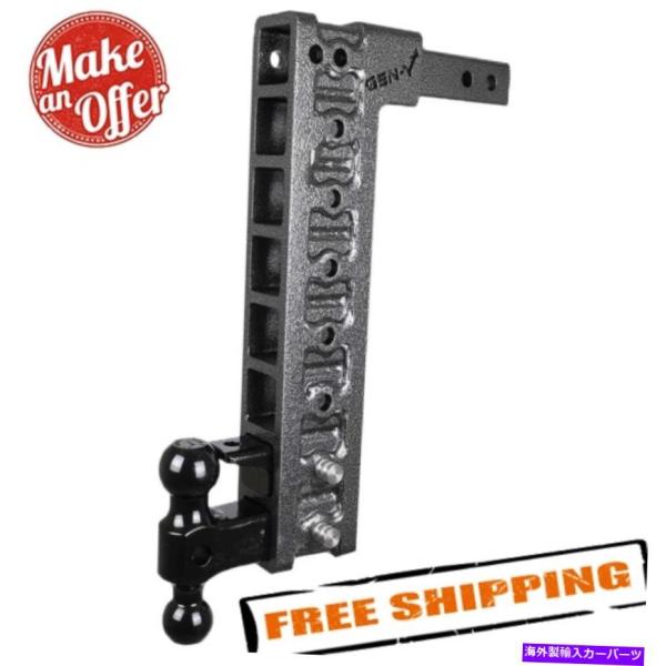 towing hitch GEN-Y GH-328クラスIV調整可能ドロップヒッチ2「レシーバー、10K牽引、17.5」ドロップ GEN-Y GH-328 Class IV Adjustable Drop Hitch 2" Receiver...