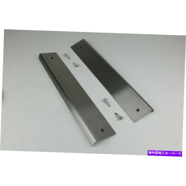 内装パーツ ブラッシングステンレススチール柱柱のポストドアエントリートリムディフェンダー1983年から2016年 Brushed Stainless Steel A pillar Post Door Entry Trims Defender...