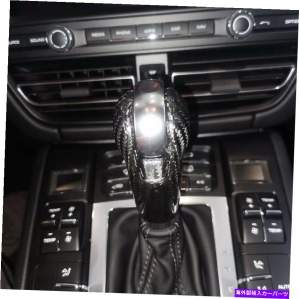 内装パーツ ProSCHE 718 16-19用途上のパームマンデイヤーギアニトラーシュトマシュトレットノベルド - オリジナルのタイトルを表示する Prosche 718 16-19 用高級ハードカーボンファイバーカーギアシフトノブハンド...